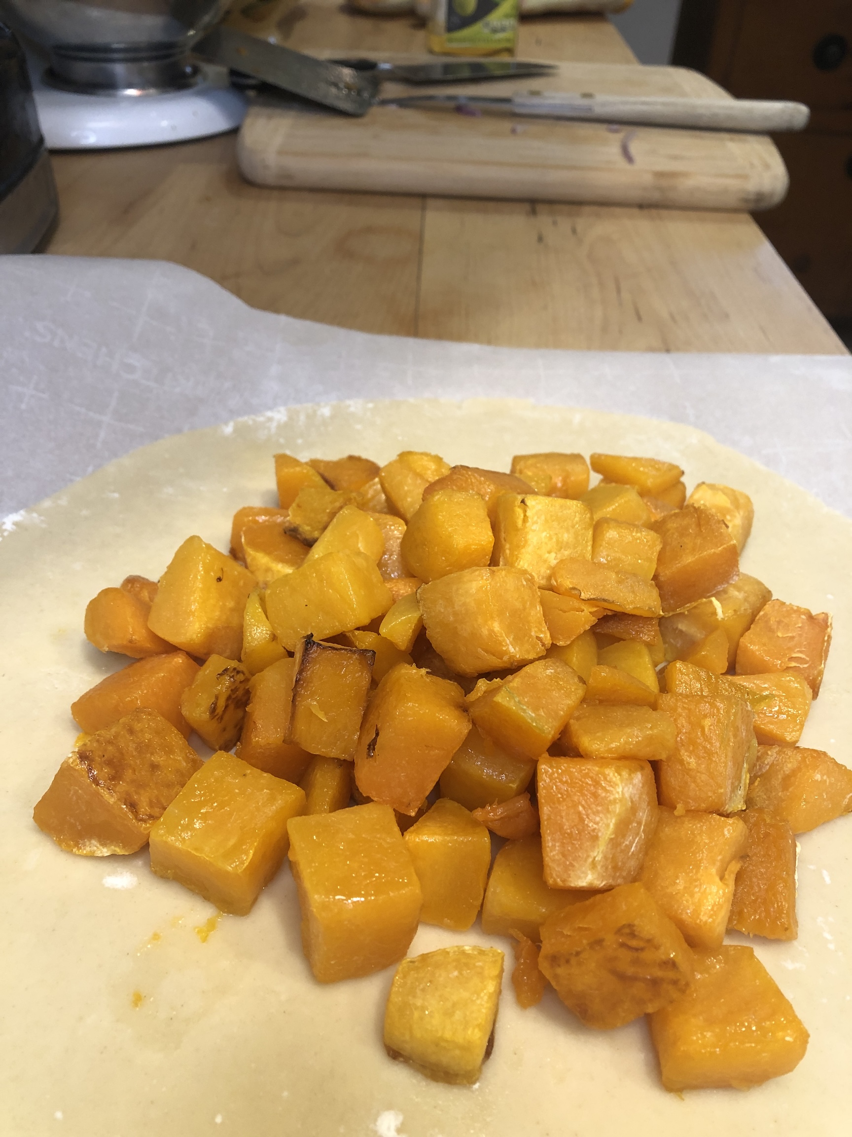 Roasted Butternut Squash Galette with Goat Cheese - The Good Enough Kitchen