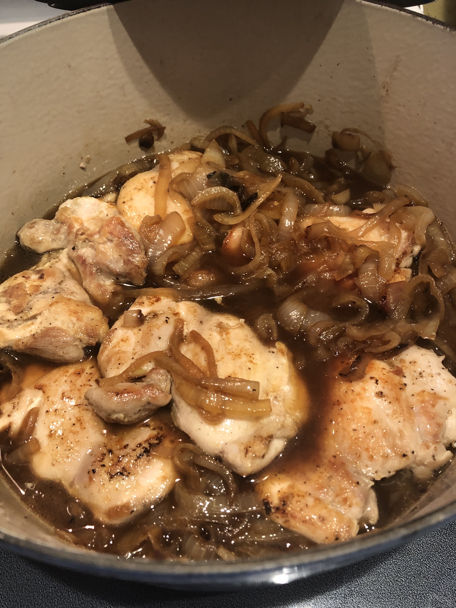 Easy Dinner: French Onion Chicken with Pasta - The Good Enough Kitchen